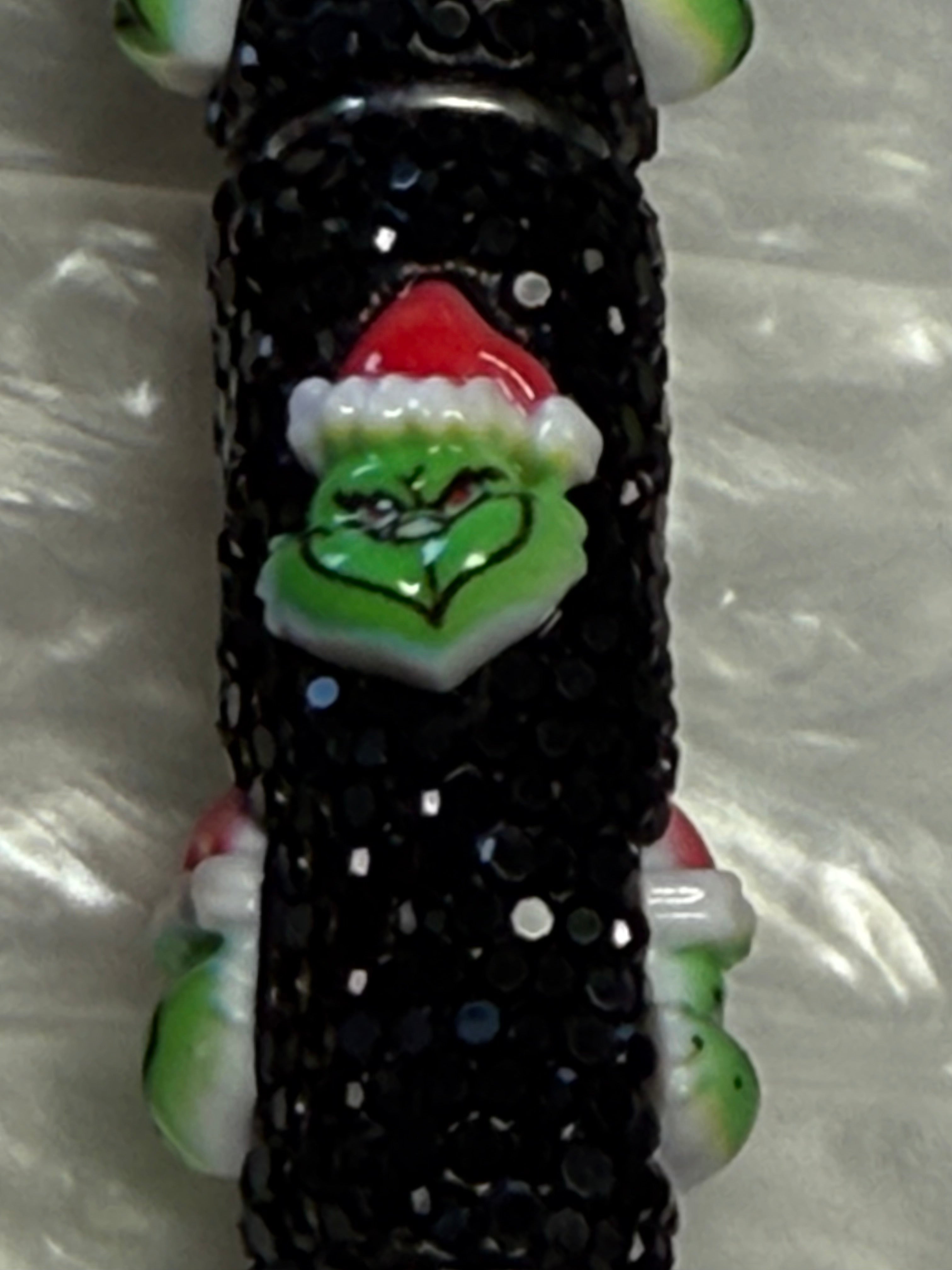 Grinch charmed rhinestone pens – Fluffy Stuff VT